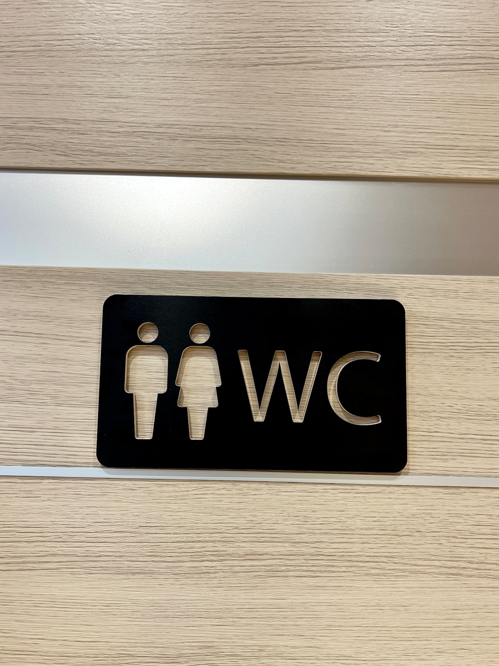Restroom Sign, Toilet Figurines, Unisex WC Door Sign, Restroom Plaque ...