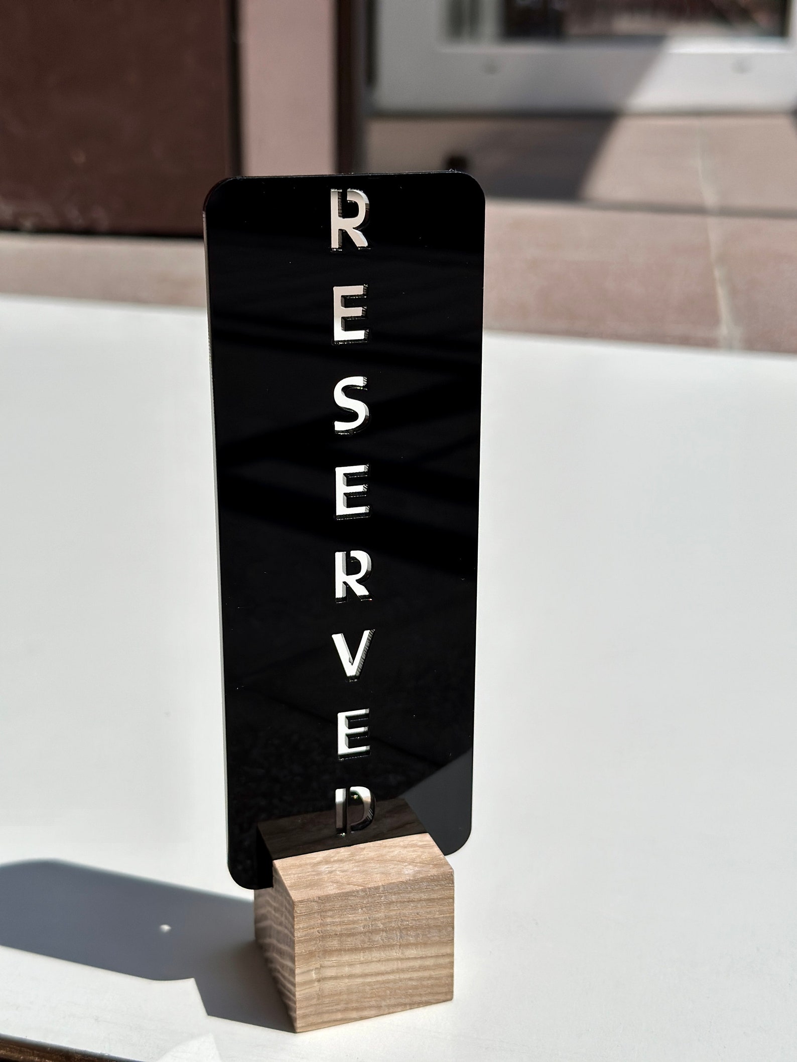 Wood Restaurant Reserved Table Signs, Wedding Ceremony Reserved Signs ...