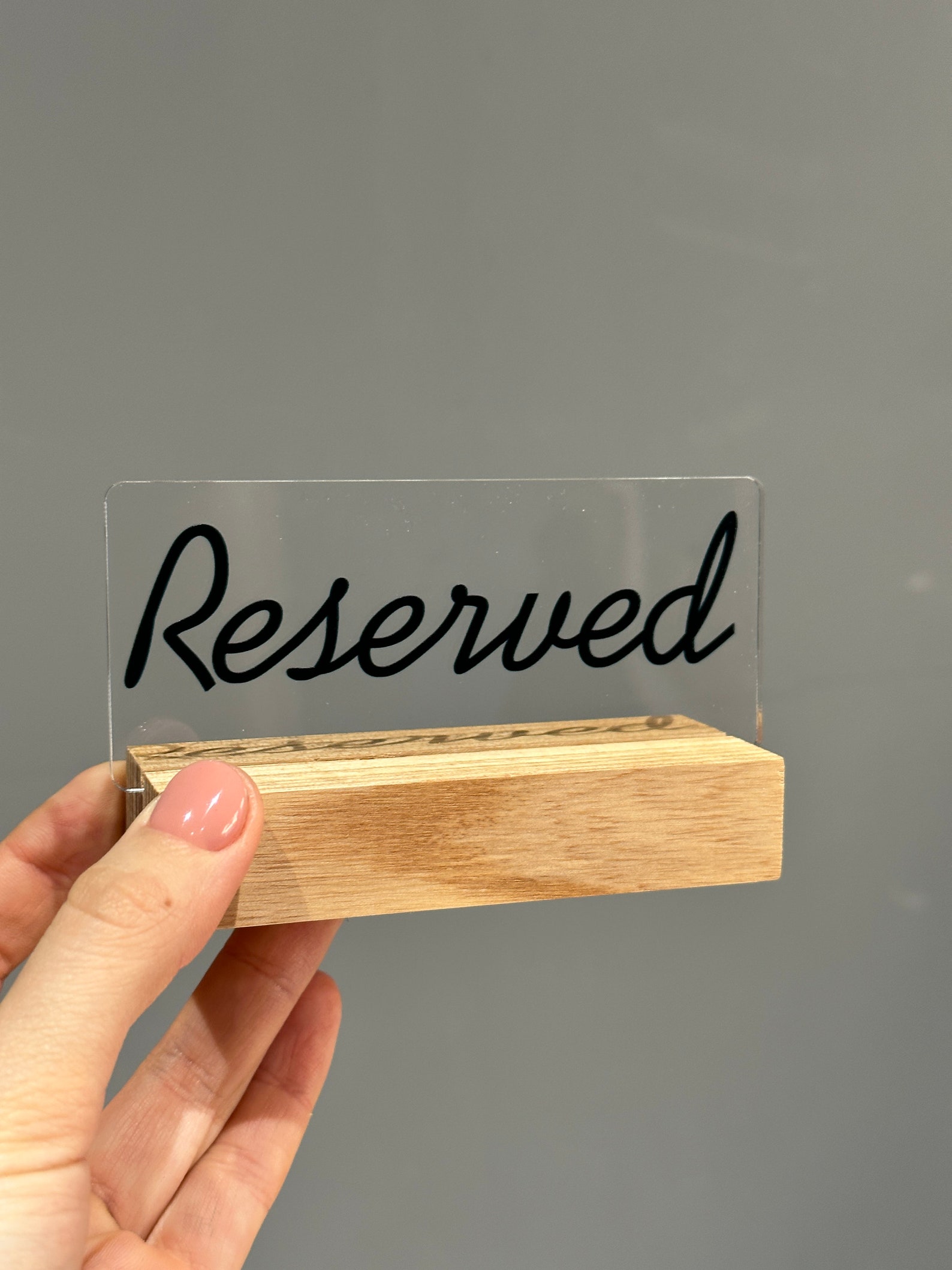 Restaurant Reserved Table Signs, Cafe Table Card Holders, Reserved ...