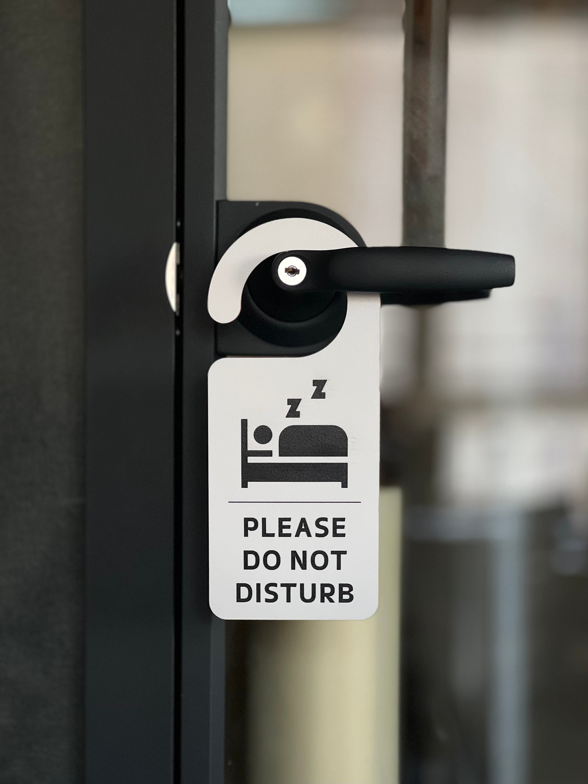 Do Not Disturb Hotel Door Sign- Clean the Room Door Sign - Etsy