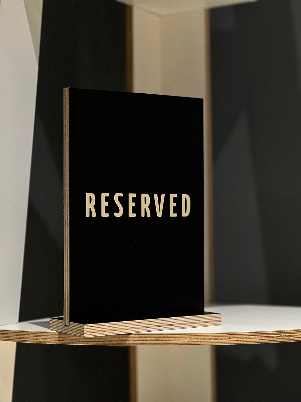 Restaurant Reserved Table Signs, Reserved Table Sign, Wooden Wedding ...