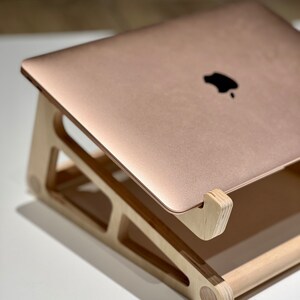 Wood Lap Desk, Foldable Laptop Stand, Laptop Bar Tray, Adjustable ...