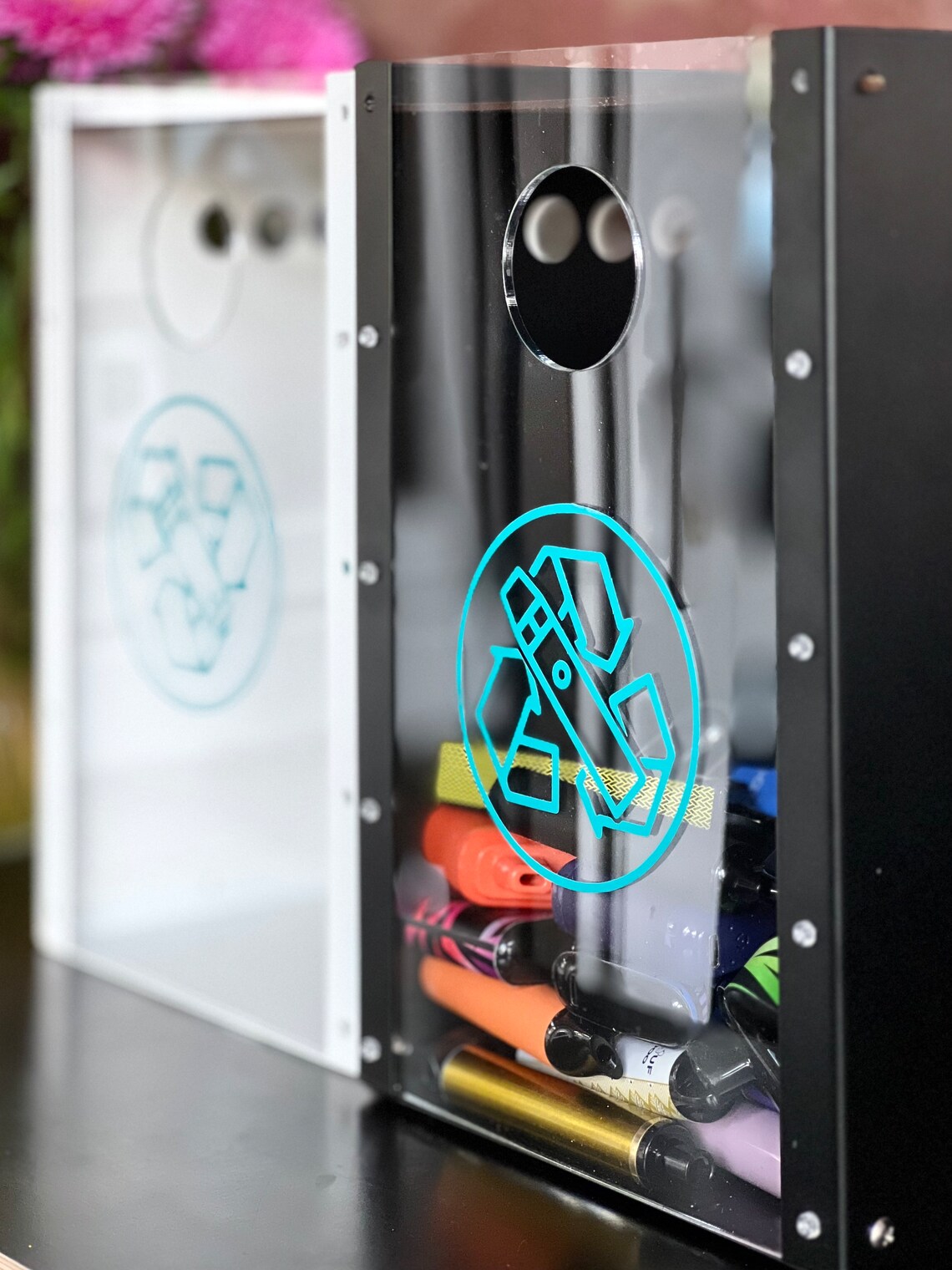 Battery Box, Recycling Batteries Container, Used Batteries Metal Box ...