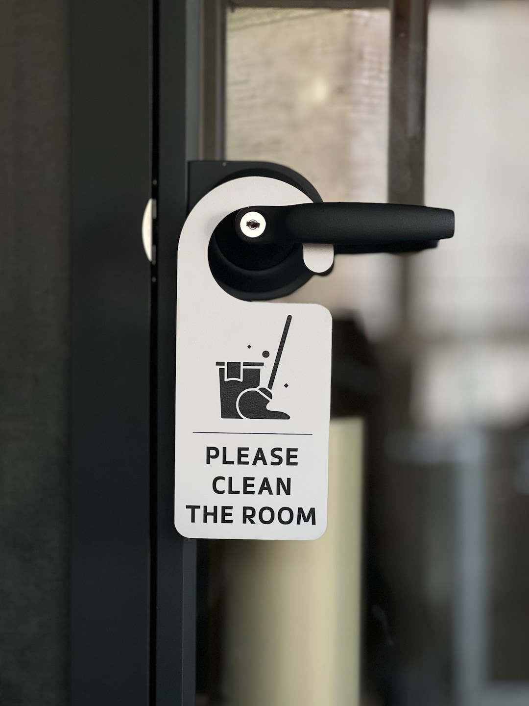 Do Not Disturb Hotel Door Sign- Clean the Room Door Sign - Etsy