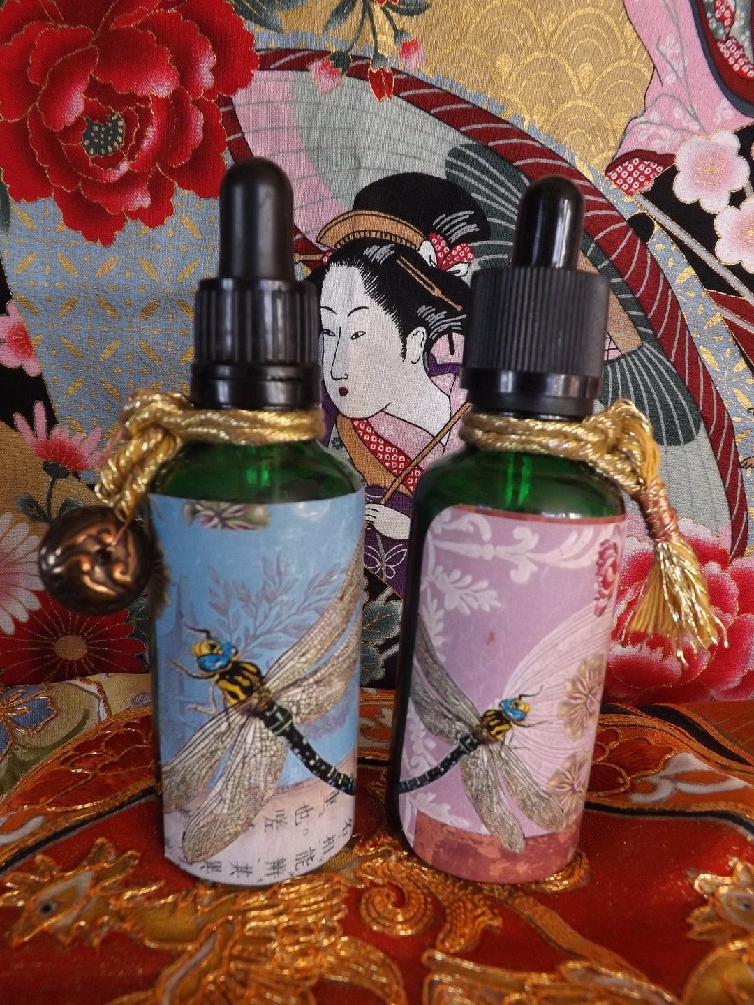 Oriental Dragonfly Body Oil/japanese Tsubaki Body Oil/oriental Body Oil ...