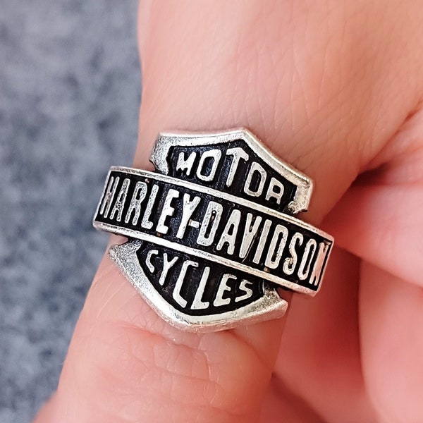 Harley Davidson Ring - Etsy