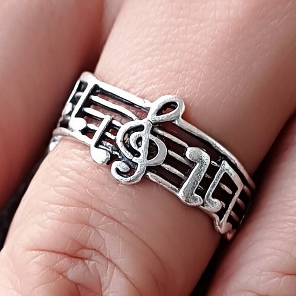 Music Note Ring - Etsy