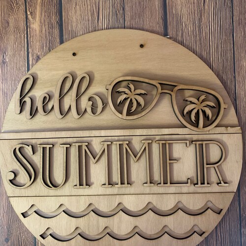 Hellur Welcome Sign Svg Round Door Hanger Svg Housewarming Etsy