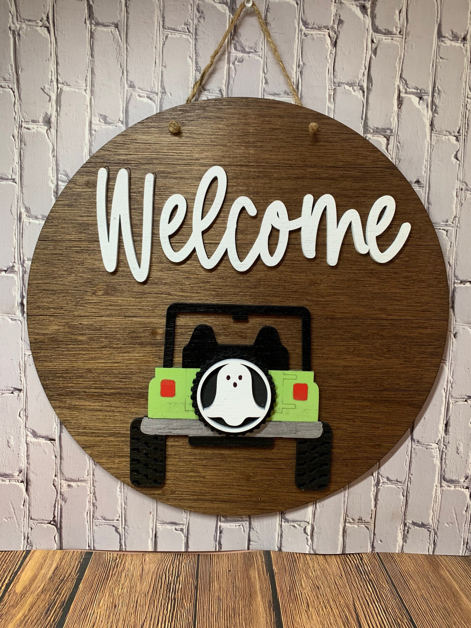 Handmade Interchangeable Jeep Welcome Door Hanger - Etsy