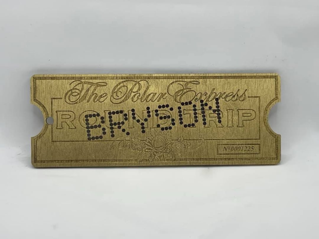 Personalized Polar Express Ticket - Etsy
