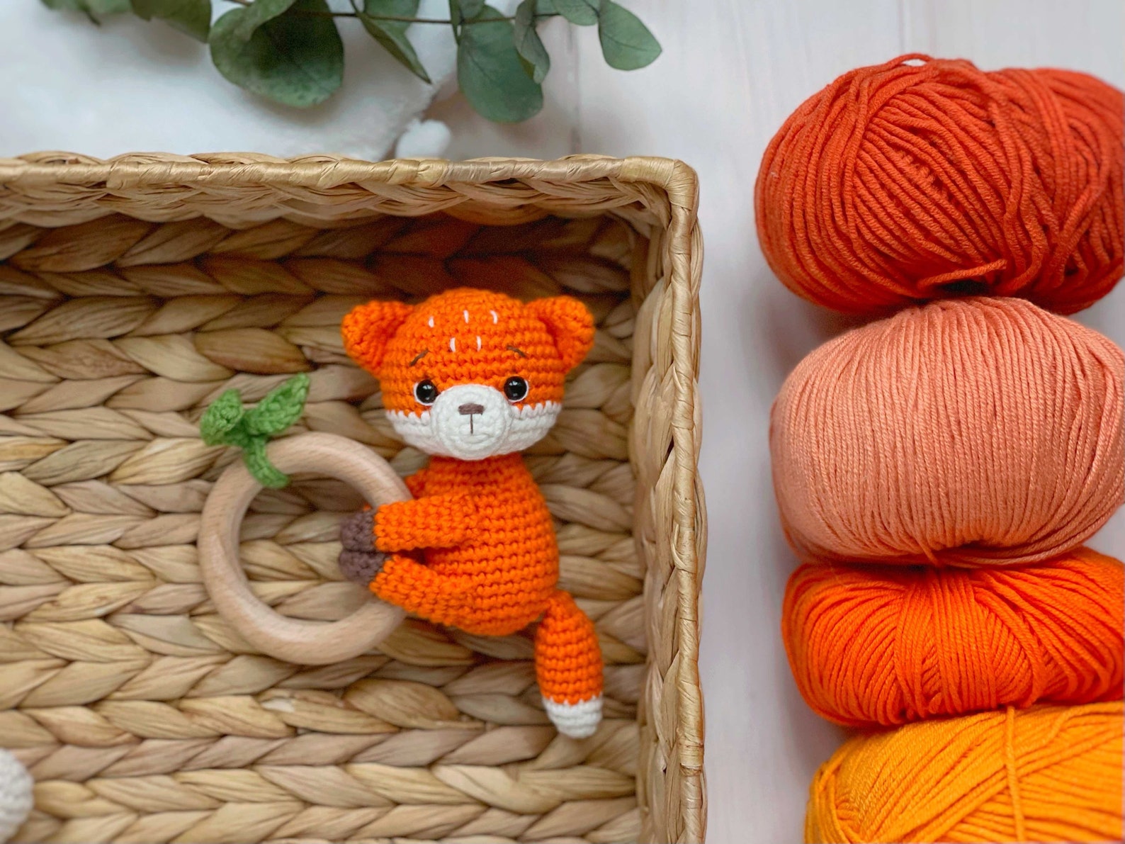 CROCHET PATTERN Rattle Fox Crochet Baby Rattle Pattern Fox | Etsy