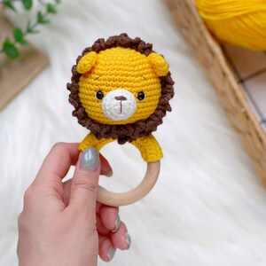 CROCHET PATTERN Lion Rattle PDF, Lion Baby Rattle Crochet Pattern ...