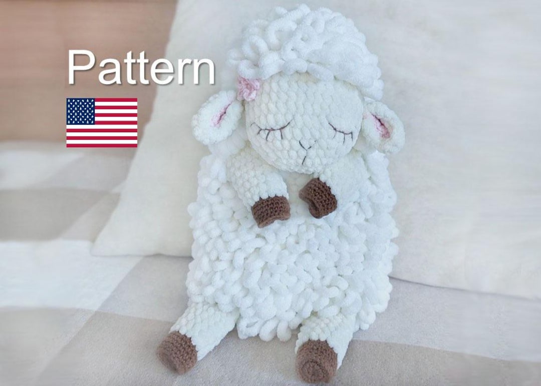 Crochet Comforter Lamb Pattern PDF, Comforter Toy Amigurumi, Amigurumi ...
