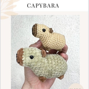 Patrón crochet capibara / amigurumi capibara / patrón crochet peluche ...