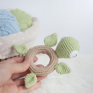 CROCHET PATTERN Sea Turtle Rattle, Sea Animal Rattle Crochet Pattern ...