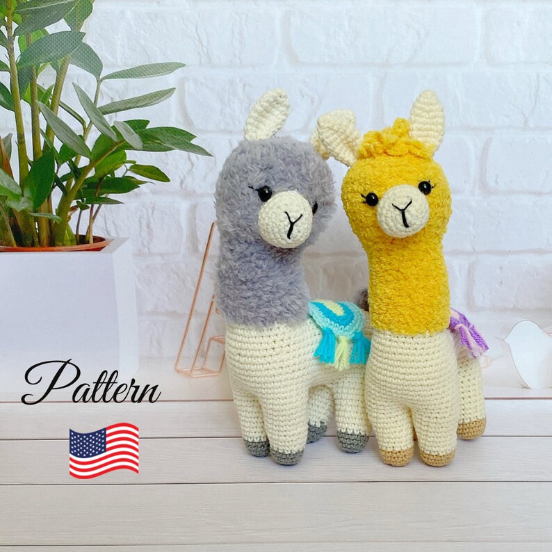 Llama Crochet Pattern. Crochet Amigurumi Pattern Alpaca. - Etsy