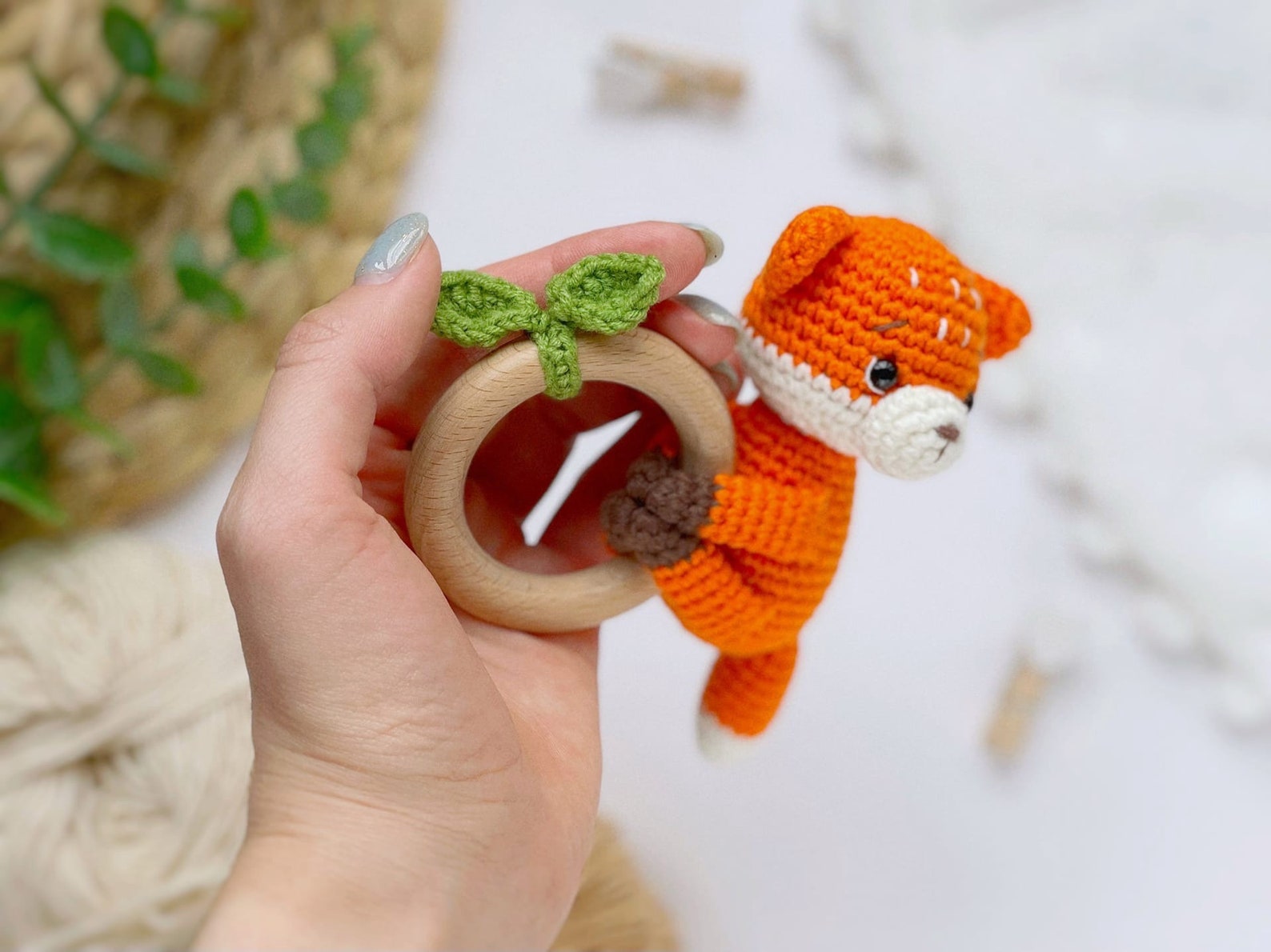 CROCHET PATTERN Rattle Fox Crochet Baby Rattle Pattern Fox - Etsy