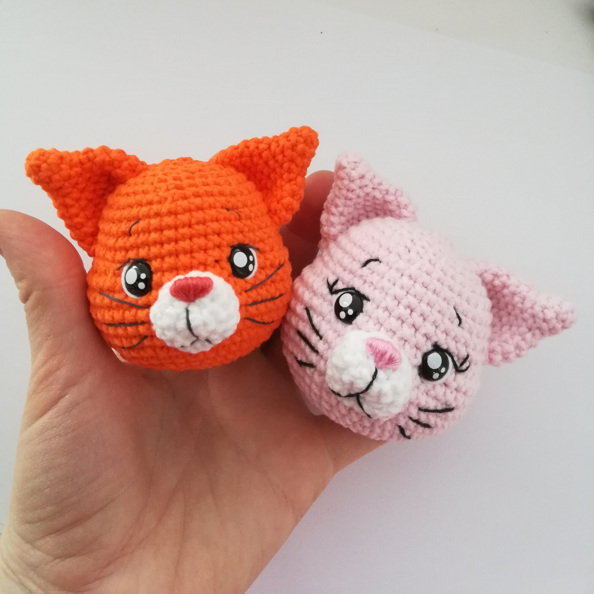 Crochet Cat Rattle Pattern Amigurumi Cat Teething Ring Toys - Etsy