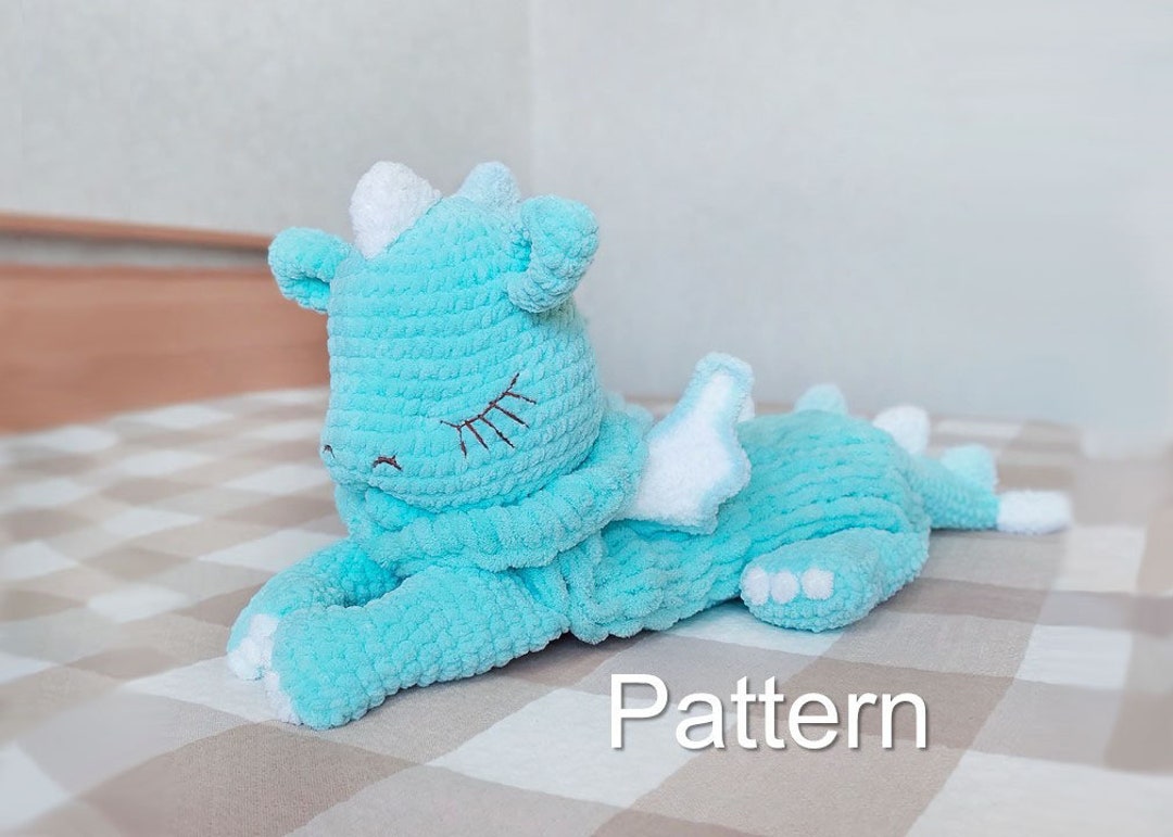 Crochet Pattern Dragon Pajamas Bag PDF, Pajamas Holder Amigurumi ...
