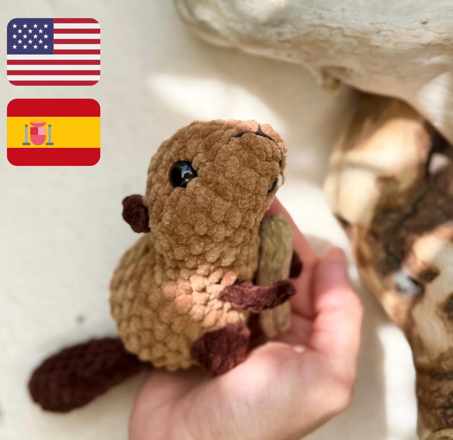 Crochet Pattern Beaver / Amigurumi Stuff Toys Tutorial / Pattern ...