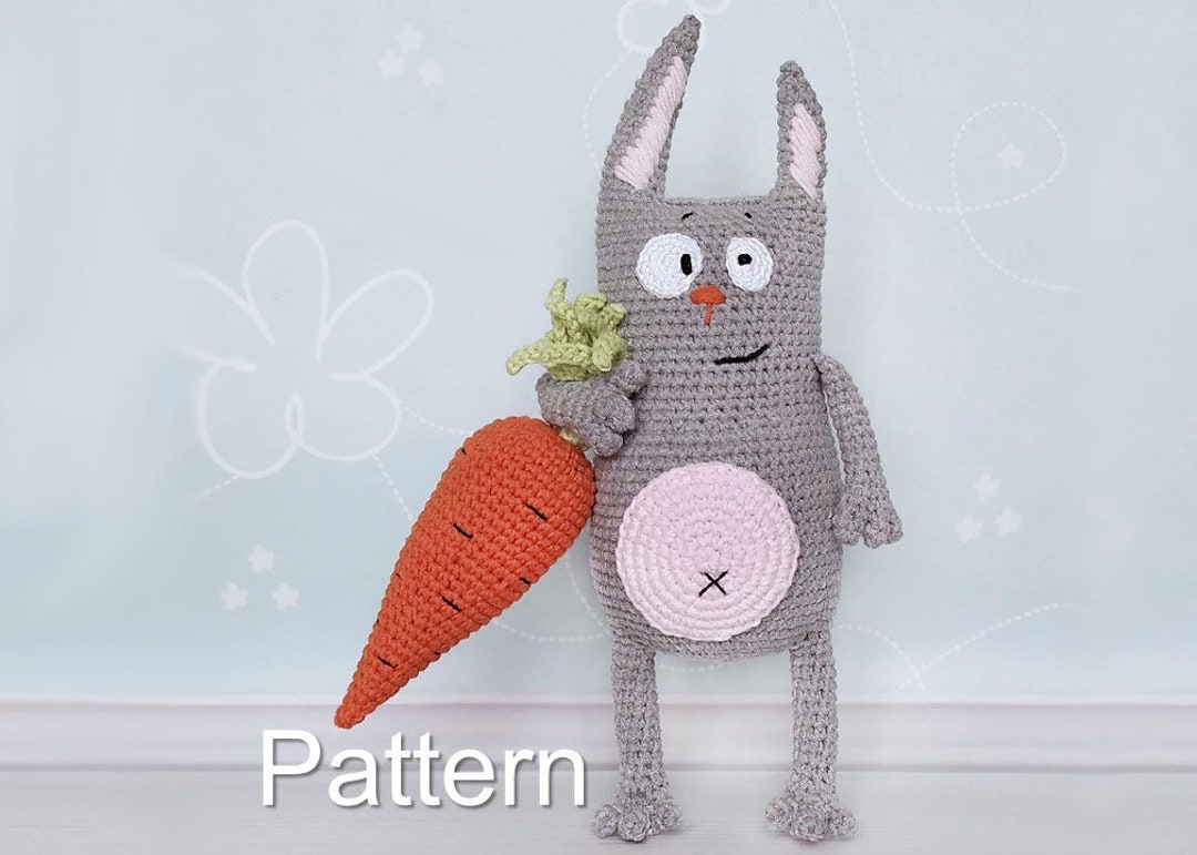 Crochet Bunny Toy Pattern PDF, Rabbit Toy Amigurumi, Amigurumi Easter ...