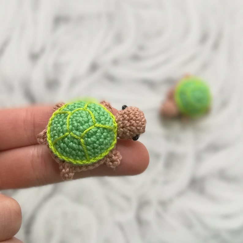 Crochet Baby Turtle Pattern Amigurumi Tiny Animal Toys - Etsy