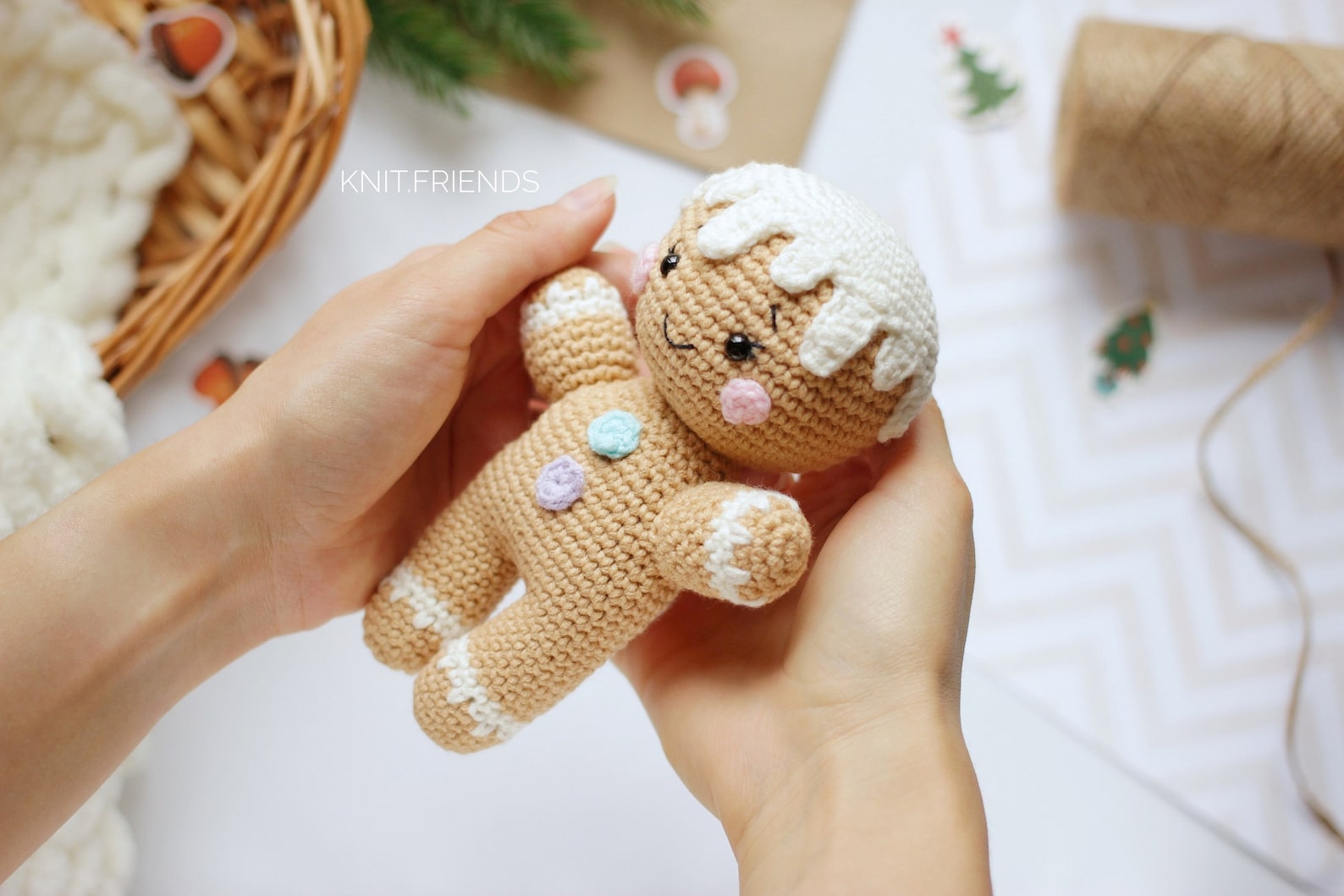 Gingerbread Man CROCHET PATTERN PDF Amigurumi Gingerbread - Etsy