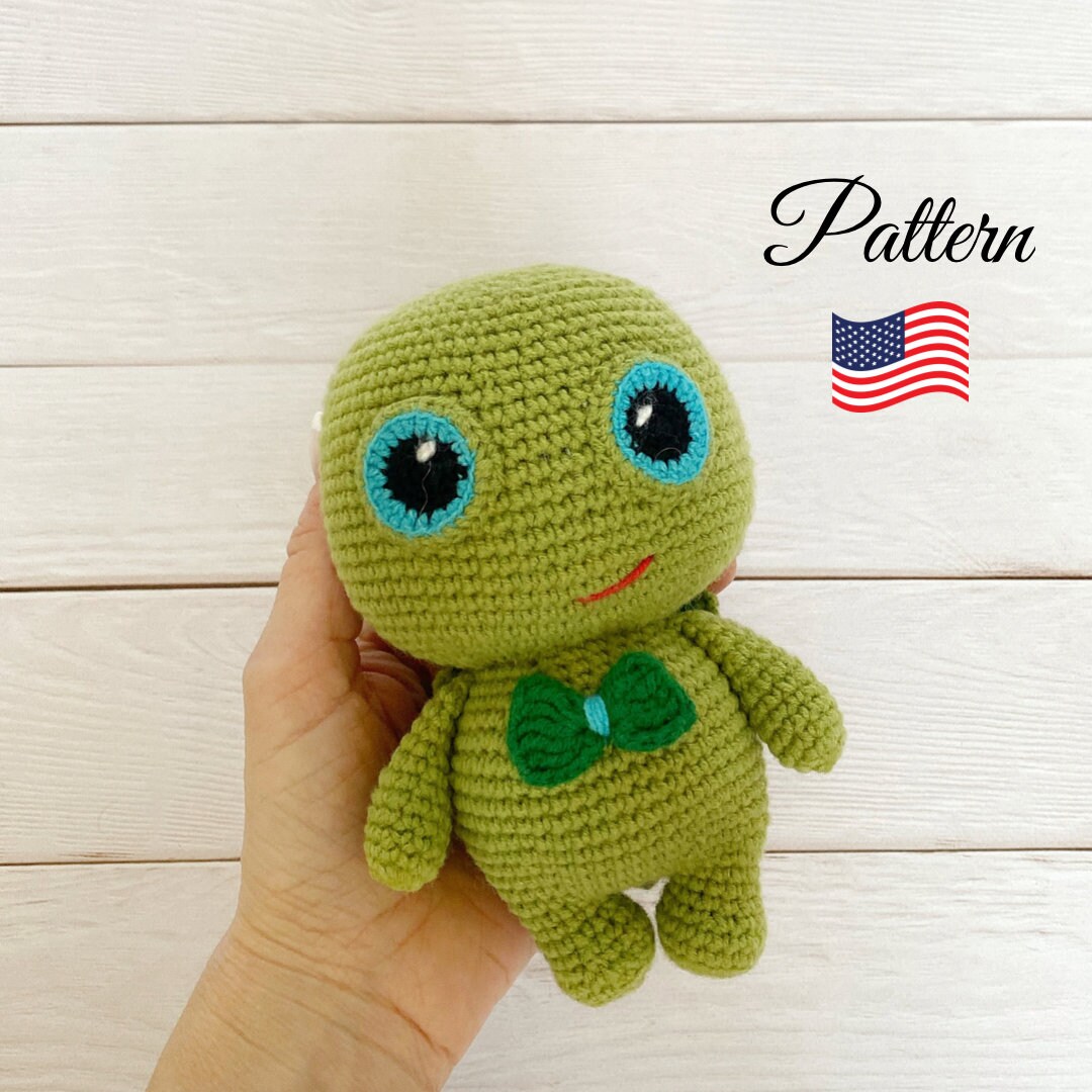 Crochet Turtle Toy Amigurumi Pattern. Crochet Pattern Baby Turtle ...