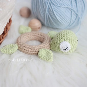 CROCHET PATTERN Sea Turtle Rattle, Sea Animal Rattle Crochet Pattern ...