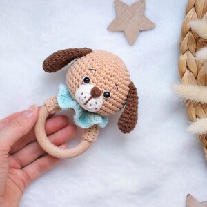 CROCHET PATTERN Puppy Rattle PDF, Dog Baby Rattle Crochet Pattern ...