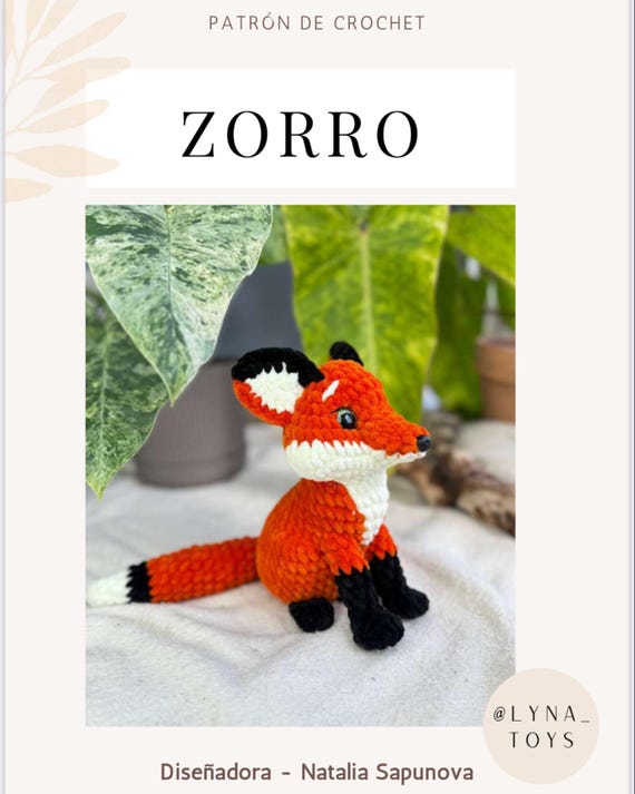 Tutorial Amigurumi Zorro Free Fox Crochet Pattern DIY Fluffies