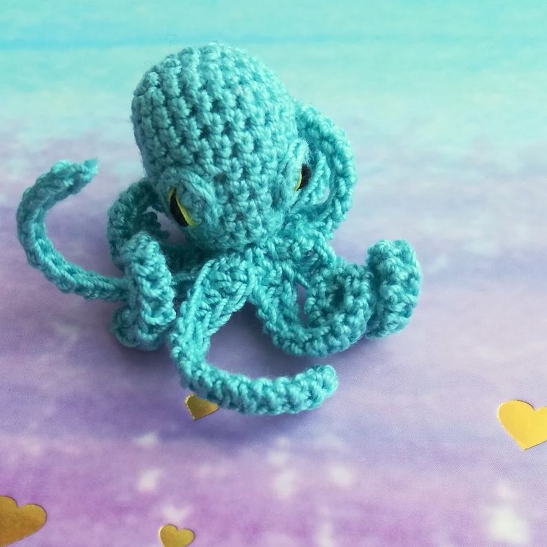 Crochet Tiny Octopus Pattern Amigurumi Sea Animal Toys | Etsy