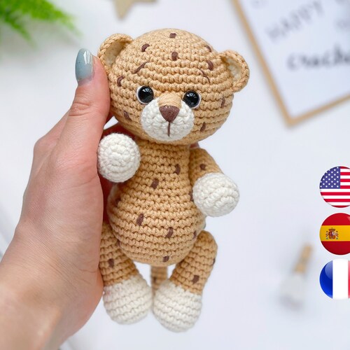 Leopard Crochet Pattern PDF Crochet Leopard Amigurumi - Etsy