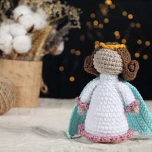 Crochet Doll, Amigurumi Angel, Christmas Angel Decor, Christmas Angel ...