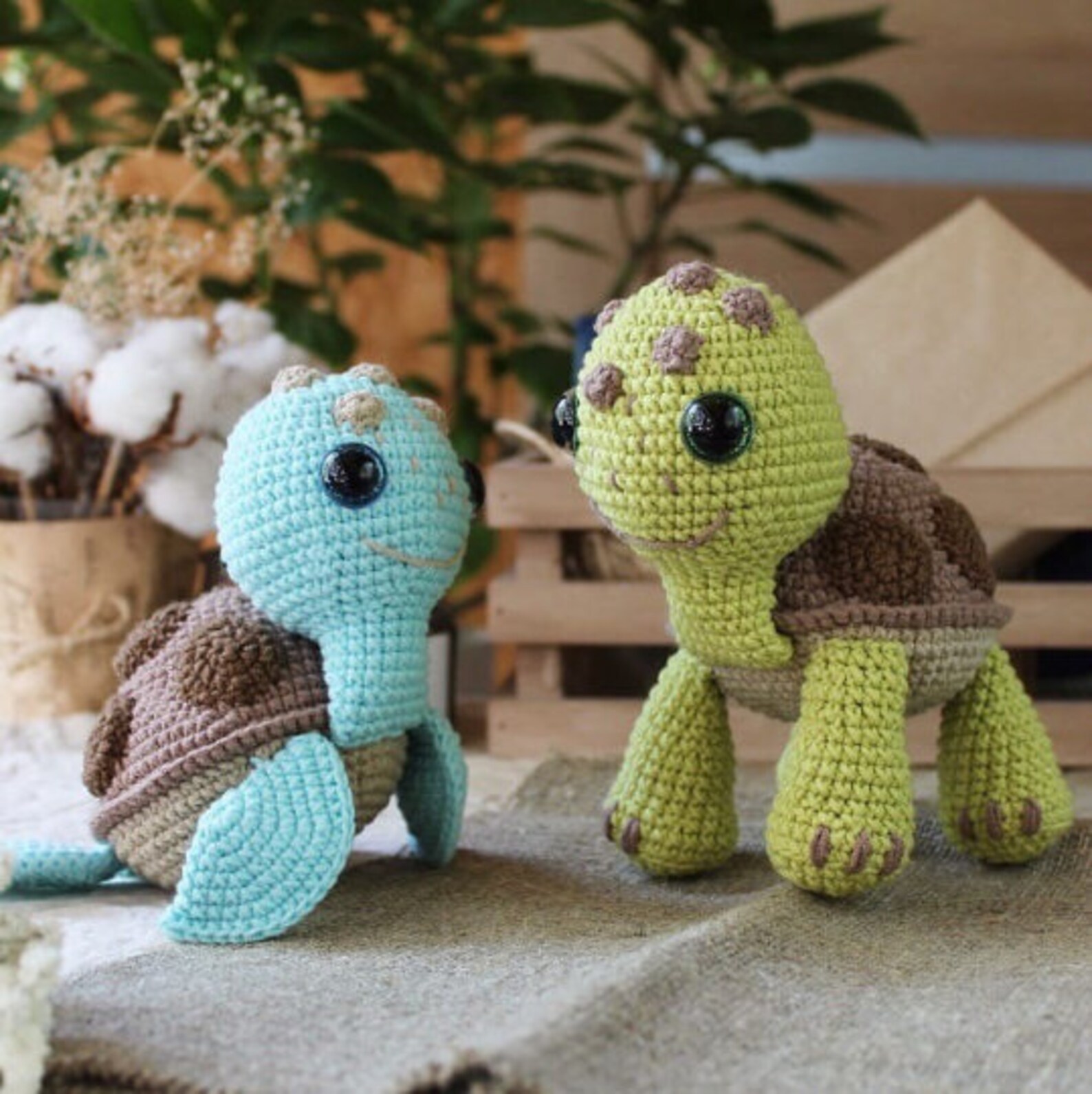 Crochet Pattern 2 in 1, Turtle, Crochet Sea Turtle, Blue Turtle ...