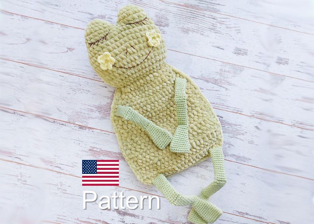Crochet Comforter Frog Pattern PDF, Comforter Toy Amigurumi, Amigurumi Cuddle Frog Pattern, Baby ...