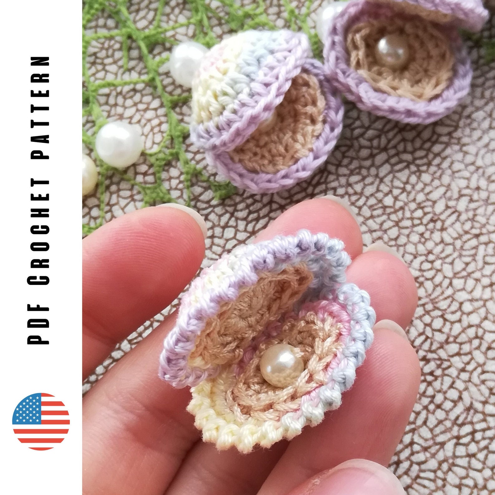 Crochet Seashell Pattern Amigurumi Sea Animal Toys Crochet | Etsy
