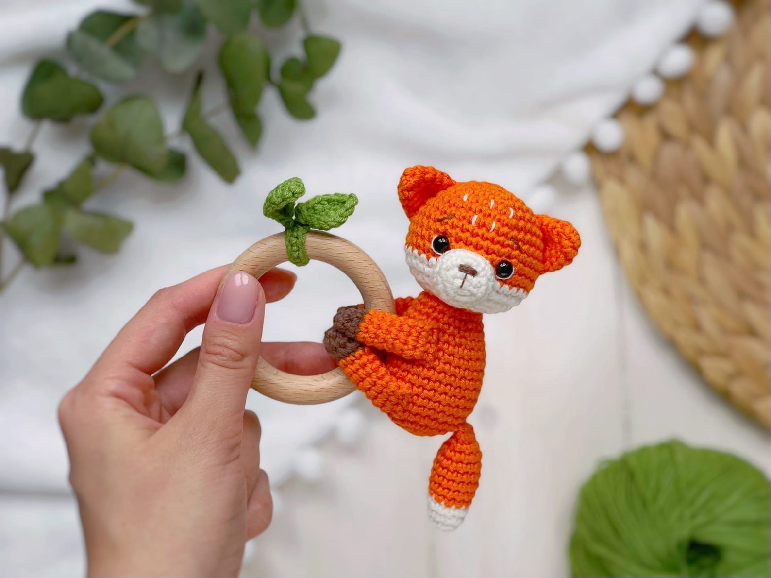 CROCHET PATTERN Rattle Fox Crochet Baby Rattle Pattern Fox - Etsy