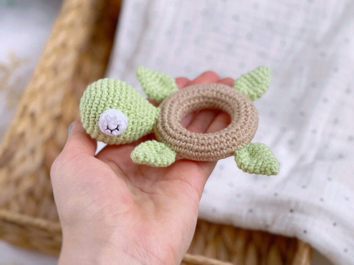CROCHET PATTERN Sea Turtle Rattle Sea Animal Rattle Crochet - Etsy