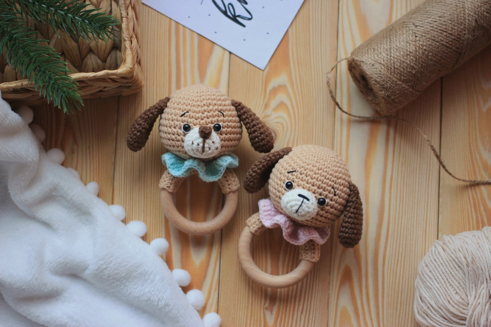 CROCHET PATTERN Puppy Rattle PDF, Dog Baby Rattle Crochet Pattern ...