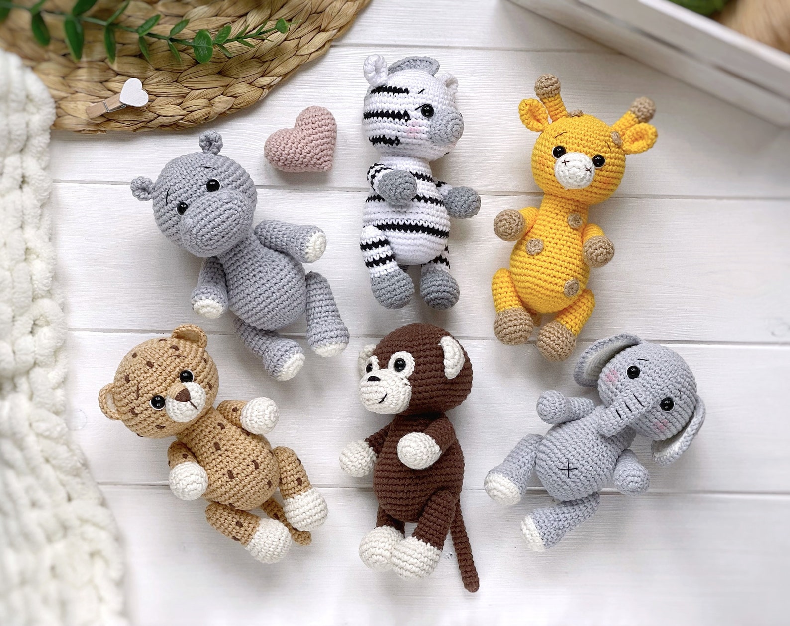 Amigurumi Leopard PDF Crochet Pattern, Safari Amigurumi Animal Pattern ...