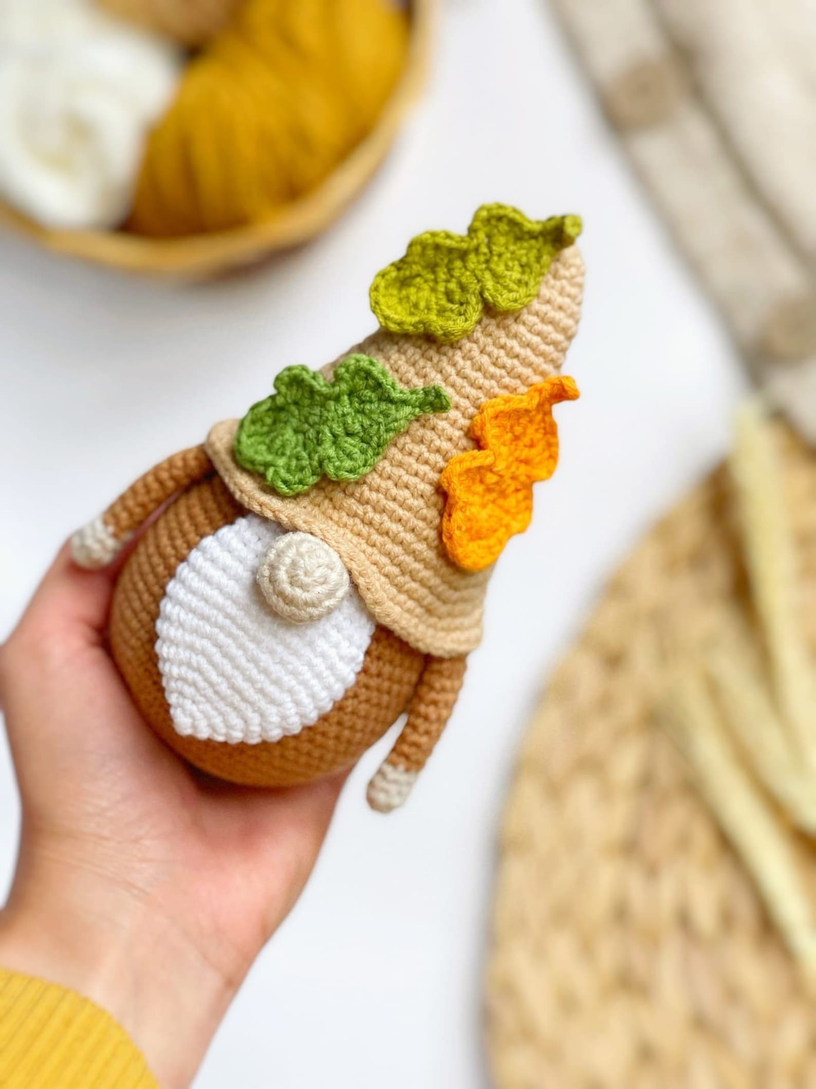 Fall Garden Gnome Crochet Pattern PDF Fall / Autumn Amigurumi - Etsy