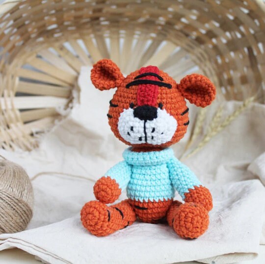 Crochet Pattern Tiger, Crochet Tiger, Tiger Amigurumi, Crochet Tiger ...