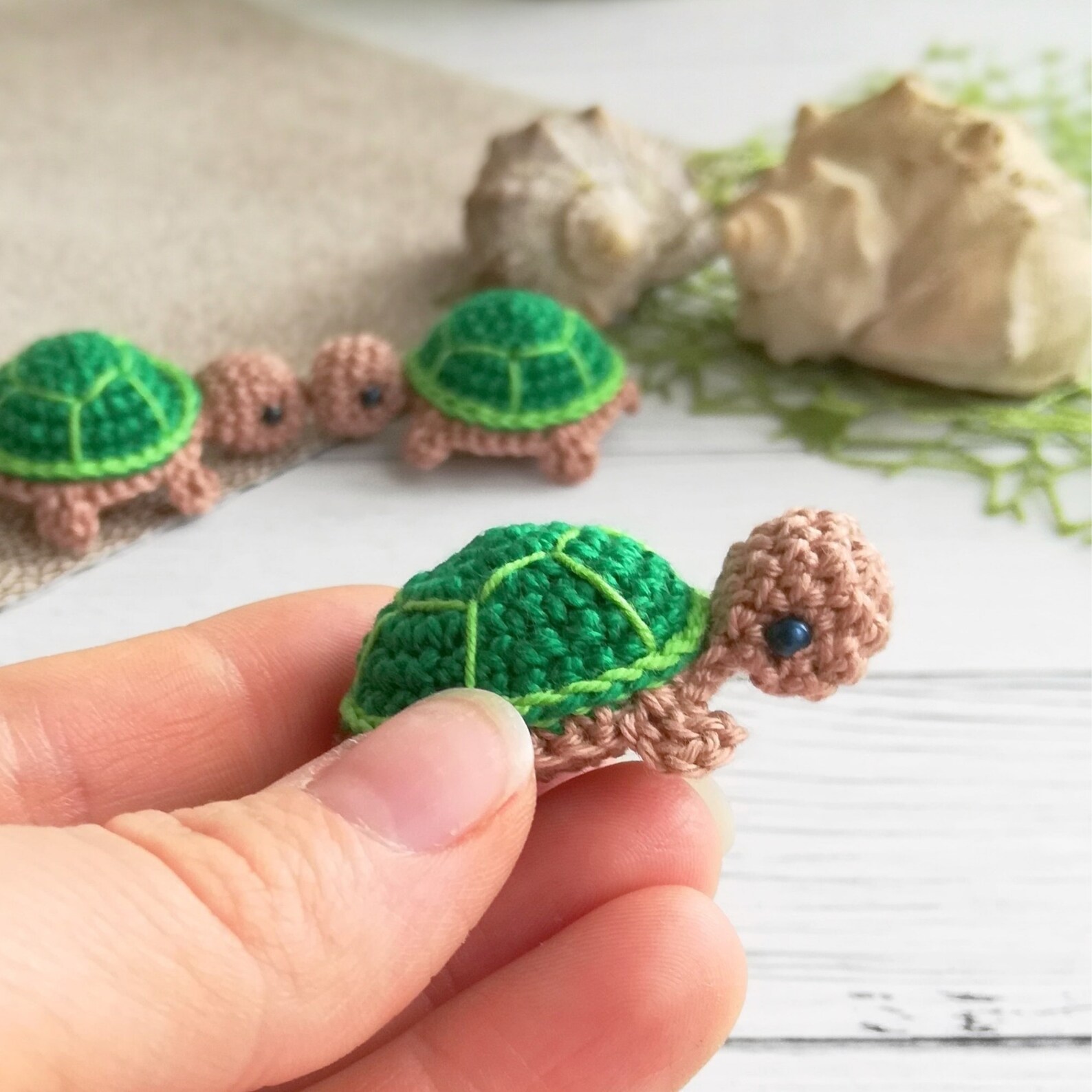Crochet Baby Turtle Pattern, Amigurumi Tiny Animal, Toys Crochet ...