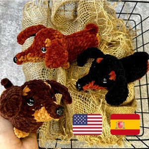 Crochet Pattern Dachshund / Crochet Pattern Plush Toy Puppy / Amigurumi ...