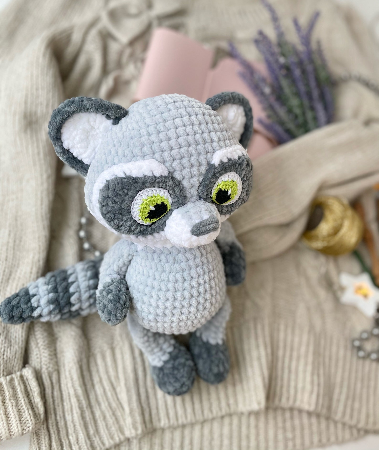 CROCHET PATTERN Raccoon / Amigurumi Pattern Animals / Crochet | Etsy