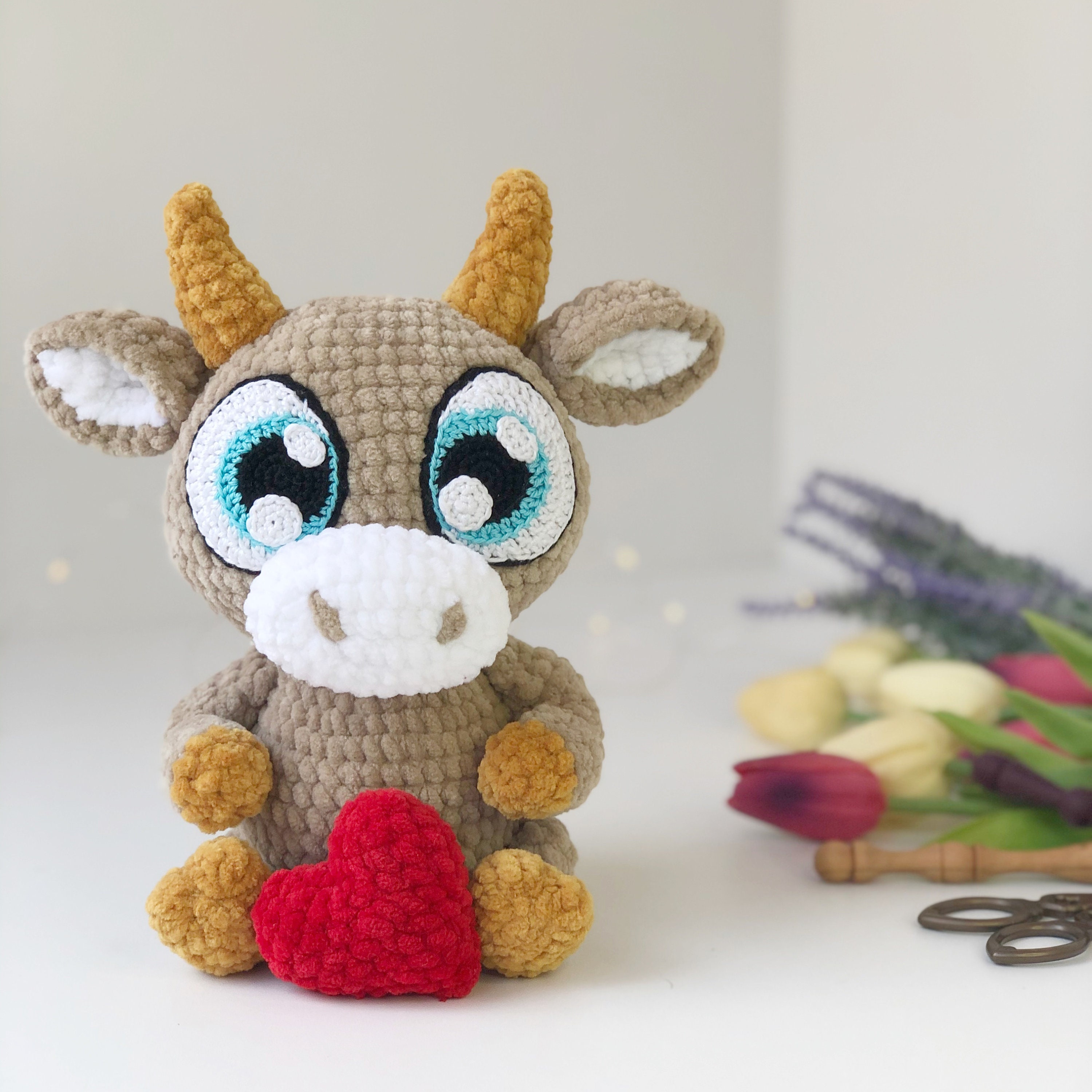 CROCHET PATTERN Bull / Crochet Pattern Goby Calf Cow / - Etsy