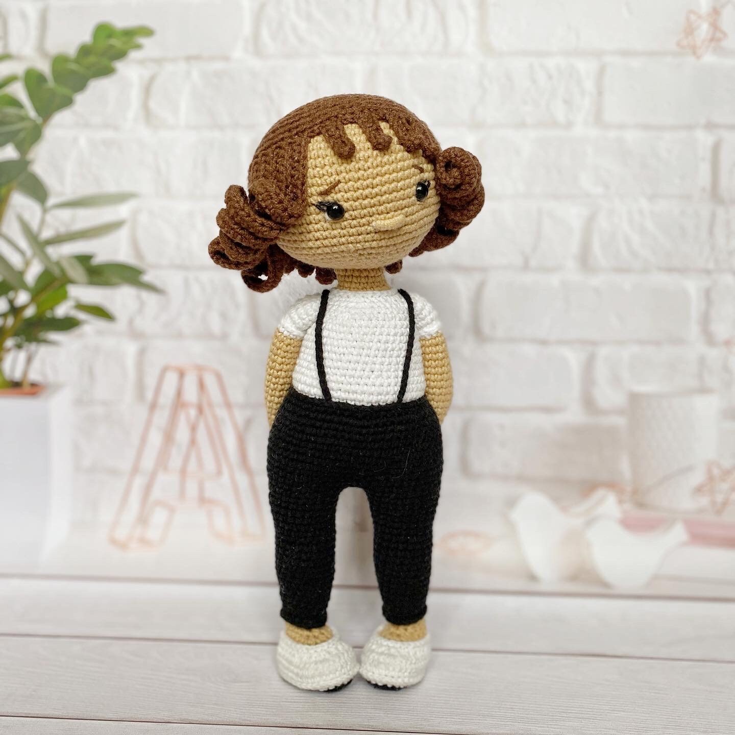 Crochet Pattern Doll Amanda and Crochet Amigurumi Panda. - Etsy