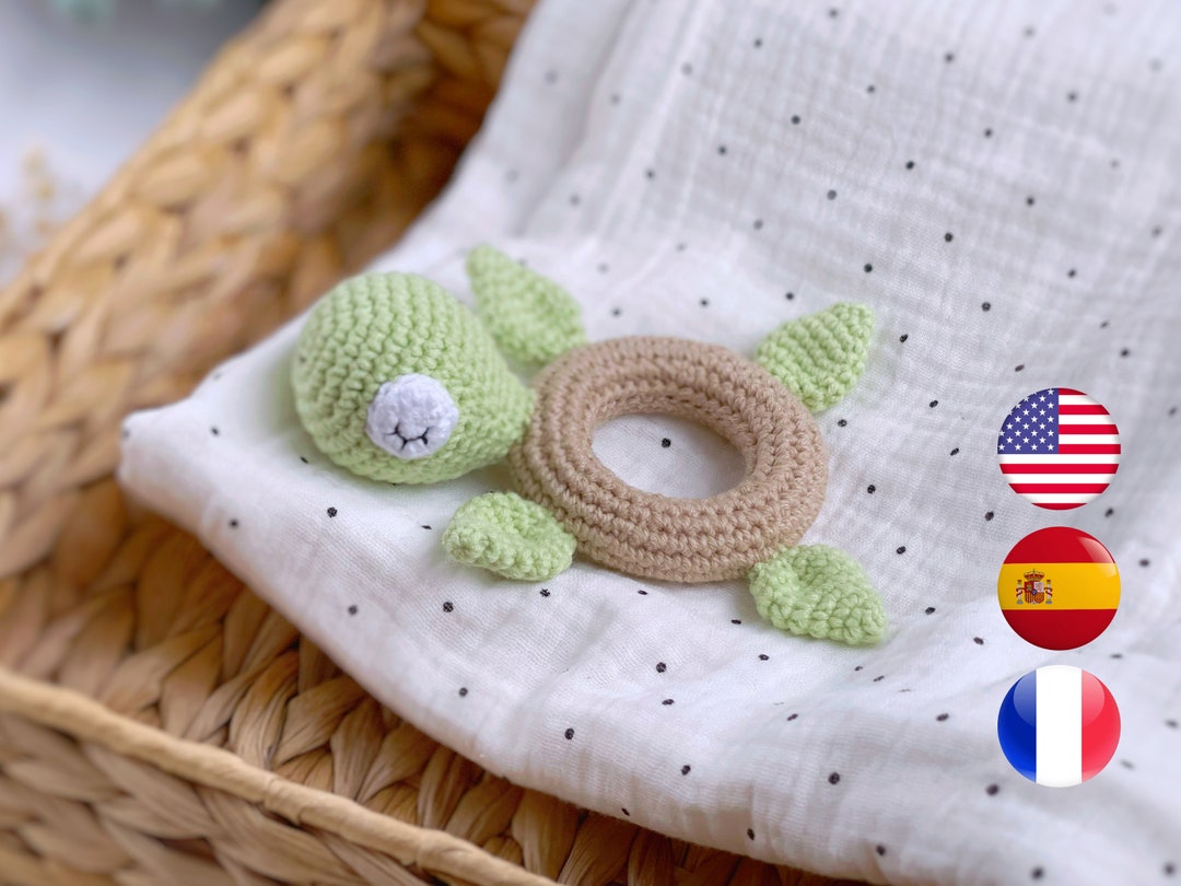 CROCHET PATTERN Sea Turtle Rattle, Sea Animal Rattle Crochet Pattern ...