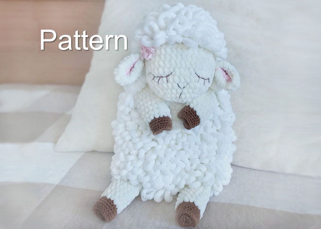 Crochet Comforter Lamb Pattern PDF, Comforter Toy Amigurumi, Amigurumi ...